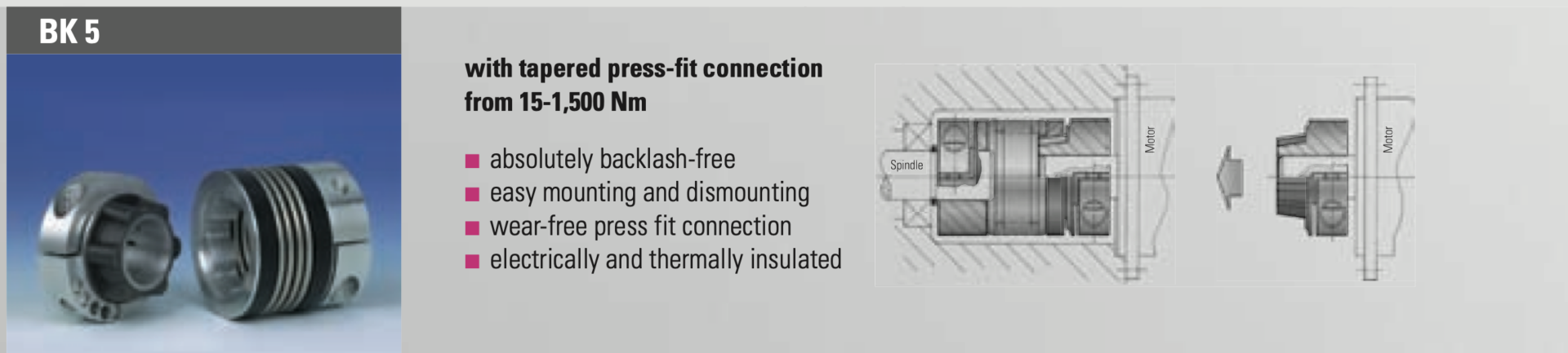 BK Series, metal bellows drive couplings - motec - automating your world